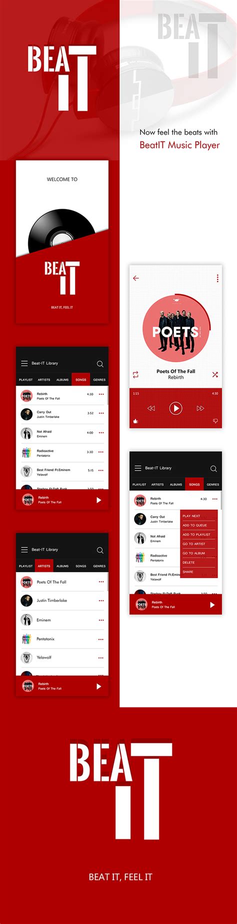 UI Design Music Player On Behance