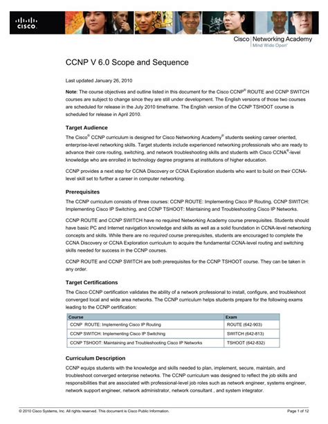 PDF CCNP V 6 0 Scope And Sequence Cisco Com CCNP V 6 0 Scope And Sequence The