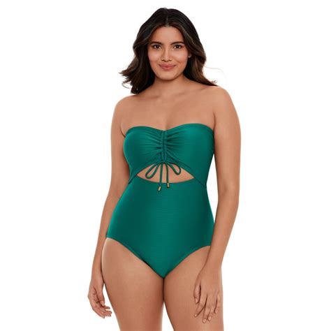 One Piece Swimsuit With Cutouts Plus Size