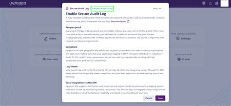 Secure Audit Log Pangea