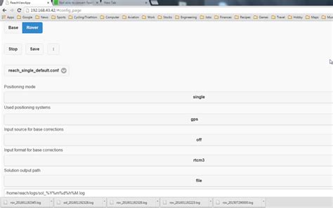 converting reach log file to rinex rtk ppk configuration emlid