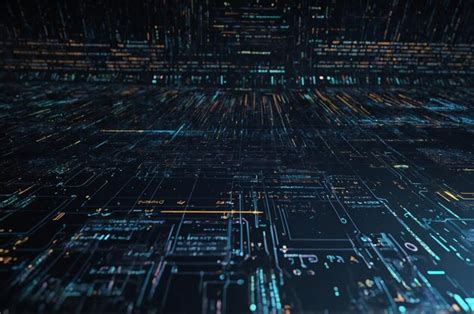 Digital Universe Coding Background With High Details Premium Ai Generated Image