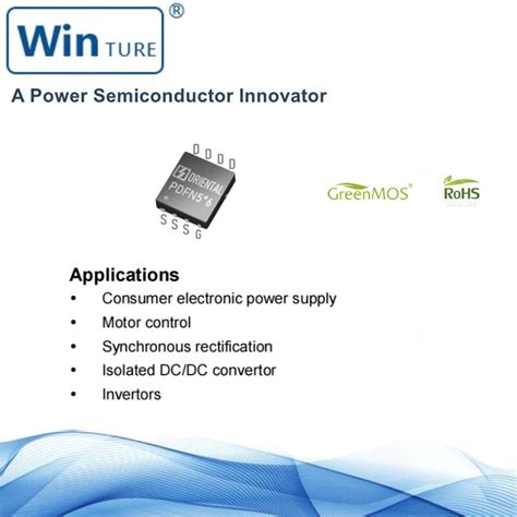 Inverters Rohs Synchronous Rectification Systems Fsmos Mosfet High Voltage Semiconductor