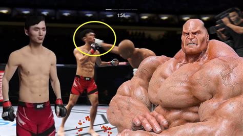 Ufc4 강력한 복싱 챔피언 Vs 최두호 이 복싱 챔피언의 주먹의 힘은 놀랍고 최두호 의 목은 몇 번의 펀치로 부상을 입었습니다 Youtube