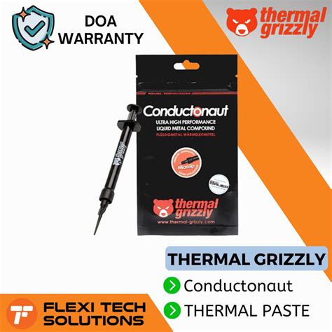 THERMAL GRIZZLY Conductonaut Liquid Metal Not be used with aluminum ...