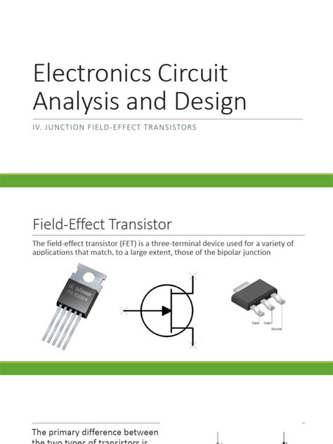 Iv Field Effect Transistor Complete Pdf Field Effect Transistor Transistor
