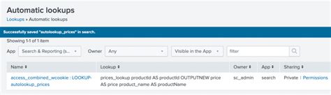 Enabling Field Lookups Splunk Documentation