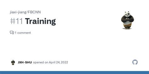 Training · Issue 11 · Jiaxi Jiangfbcnn · Github Training · Issue 11 · Jiaxi Jiangfbcnn · Github