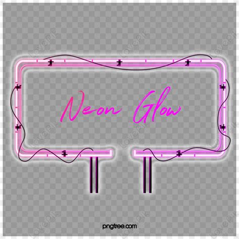 광고 일러스트 보드 그라디언트 네온 효과 테두리삽화미래 Png 일러스트 무료 다운로드 Lovepik