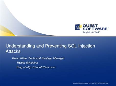 PPT - Understanding and Preventing SQL Injection Attacks PowerPoint Presentation - ID:1579948
