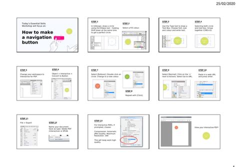 Indesign Creating Navigation Buttons Teaching Resources