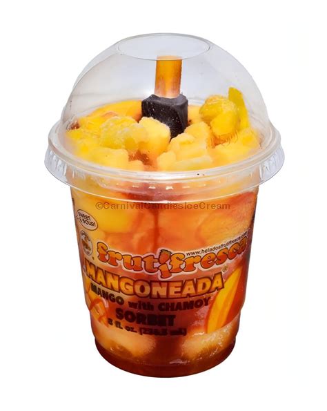 Fruiti Fresca Mangoneada Ice Cream Cup W Stick 12 Count Carnival