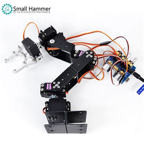 6DOF Robot Arm For Arduino Set Potentiometer Knob Control Mg996 Servo SINONING Electronics