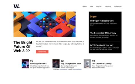 Frontend Mentor Simple Responsive Design Using HTML And CSS Coding Challenge Solution