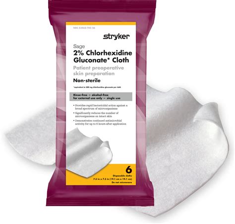 Chg Surgery Skin Prep Stryker Sage