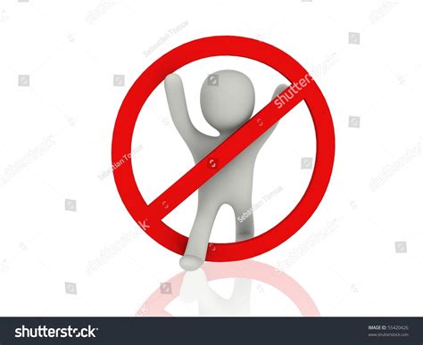Forbidden D Person Stock Illustration Shutterstock