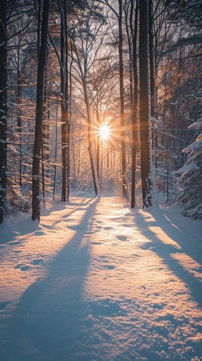 Free Winter Forest Sunrise Image Winter Sunrise Forest Download