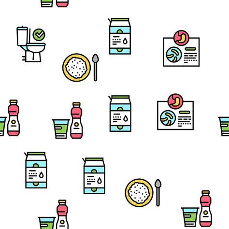 Probiotics Bacterium Vector Seamless Pattern 10144104 Vector Art At
