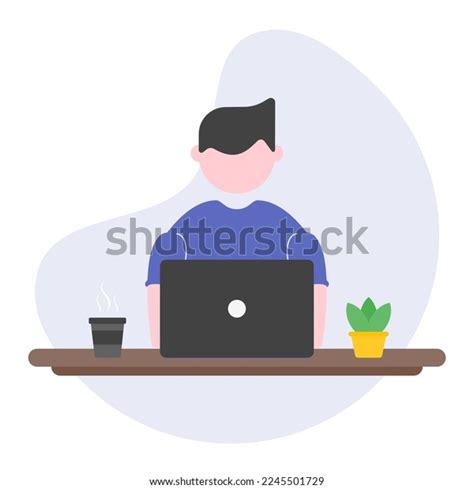 coding cool programmer man working code stock vector royalty free 2245501729 shutterstock
