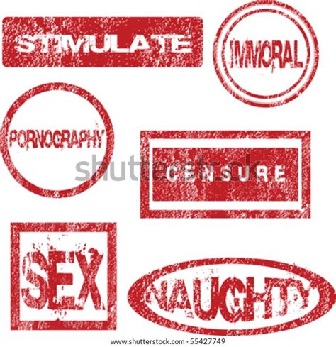 Red Stamps Sexual Meaning Stock Vector Royalty Free 55427749 Shutterstock