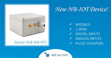 New The Nb Iot Sensor Hub A Universal Industrial Sensor Iot Factory