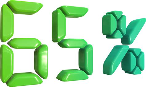 Free Discount Sixty Five Percentage 3d Icon 18741760 Png With