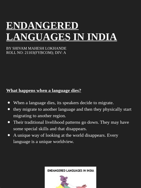 21103 Shivam Mahesh Lokhande Ppt Pdf Languages Of India