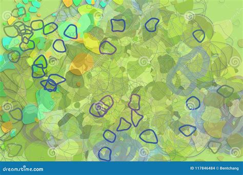 Artistic Blended Messy Shapes Background Pattern Abstract Texture Drawing Template And Canvas
