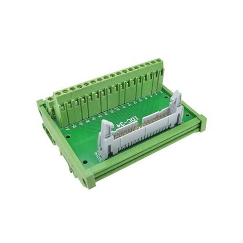 Elecbee Dc2 34p Latched Header Connector Extension Line Terminal Plc