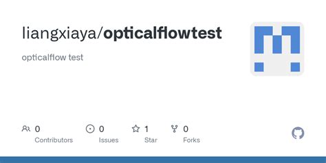 GitHub Liangxiaya Opticalflowtest Opticalflow Test