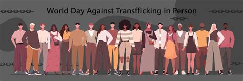 Premium Vector World Day Against Trafficking In Persons