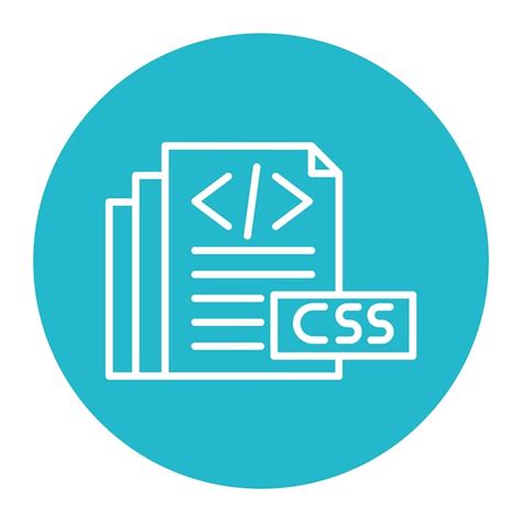 El Icono Vectorial De Css Se Puede Usar Para El Conjunto De Iconos Sin