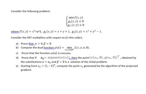 solved consider the following problem min f x y 91 x y