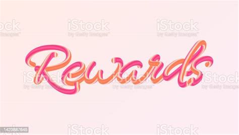 3d 귀여운 달콤한 캔디 대담한 둥근 스크립트 단어 벡터로 텍스트를 보상합니다 보상 헤드 라인 헤더 장식 핑크와 오렌지 색상이