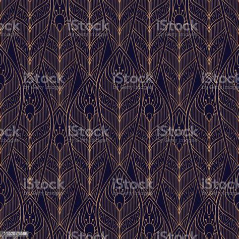 공작 깃털 로얄 패턴 원활한 고급 배경 벡터입니다 페이 즐 리 디자인 독점에 대한 스톡 벡터 아트 및 기타 이미지 독점