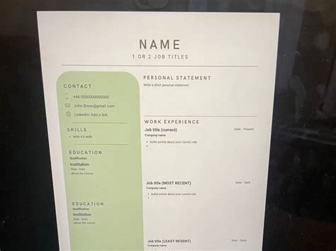 A Completed Cv Resume For Any Industry Upwork