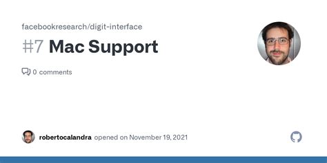 Mac Support · Issue 7 · Facebookresearchdigit Interface · Github