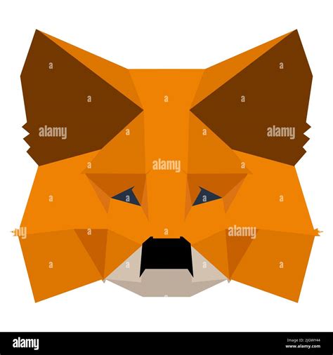 Metamask Logo Crypto Wallet For Defi Web3 Dapps And Nfts Isolated On White Background Vector