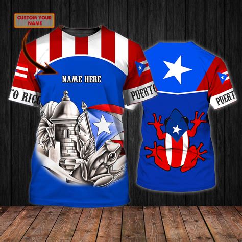 Puerto Rico 001 Personalized Name 3d Tshirt Pth98 11 Trends