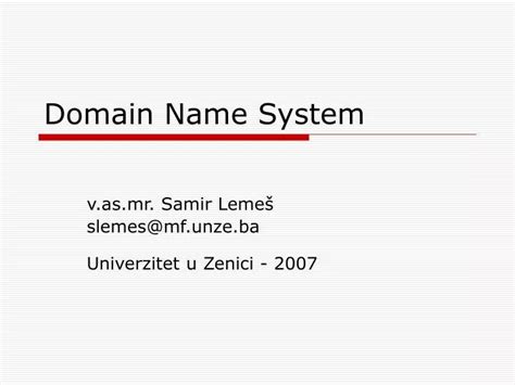 PPT Domain Name System PowerPoint Presentation Free Download ID 5154081