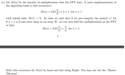 solved c let m n be the number of multiplications that the