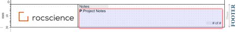 RSLog Documentation Header Footer Designer