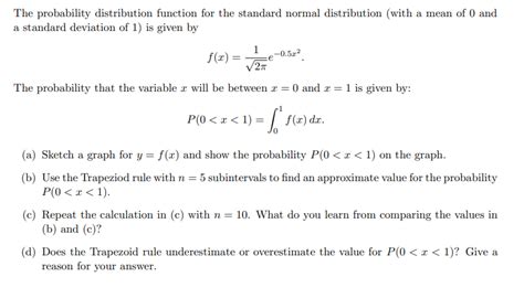 Solved The Probability Distribution Function For The Chegg
