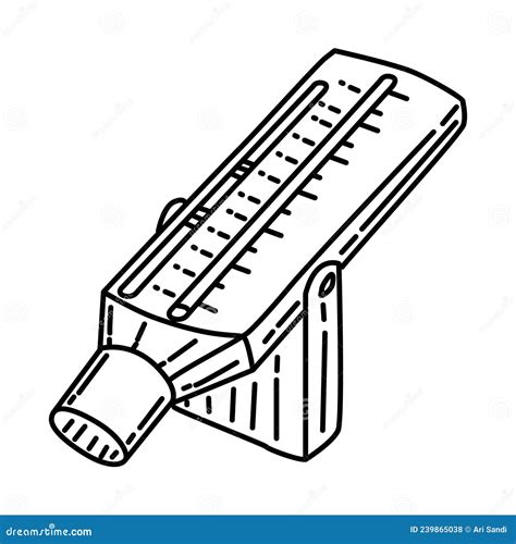 Peak Flow Meter Device That Measures The Amount Of Air A Person Can Forcefully Blow Out Of Their