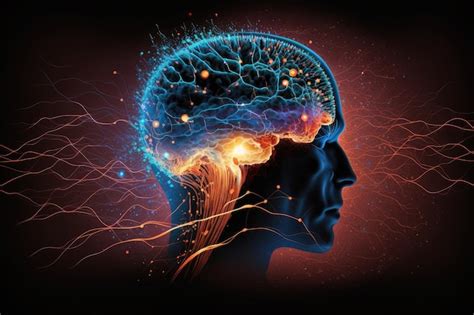 Premium Photo Astral Body Woman Silhouette Bust At Abstract Space Background Neural Network Ai