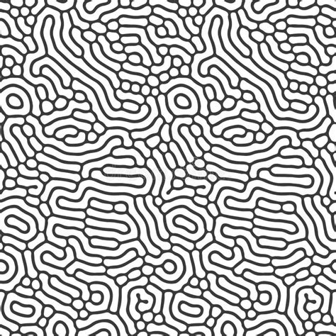 Abstract Seamless Pattern Organic Curves Organic Seamless Pattern Stock Vector Illustration