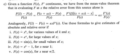 Solved C Given A Function F X F Continuous We Have From Chegg Com