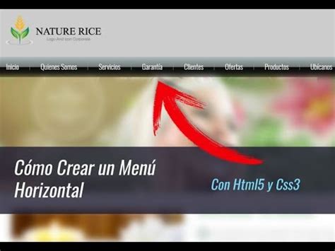 Guía para crear un menú horizontal con CSS
