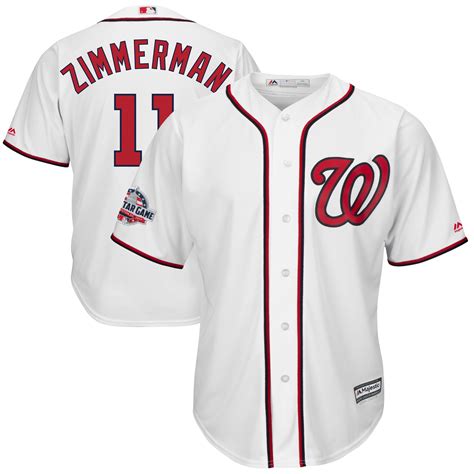 Majestic Ryan Zimmerman Washington Nationals White 2018 All Star Game Home Cool Base Player Jersey