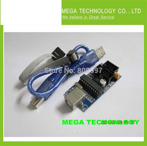 10pcs Avr Microcontroller Special Download Usbtinyisp Downloader Download Cable Usb